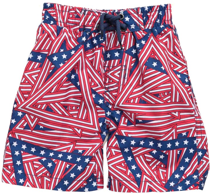 BEACH BROS Angled Flap Swim Trunks - ShopStyle