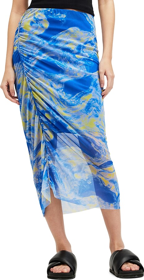 AllSaints Nora Inspiral Midi Skirt - ShopStyle