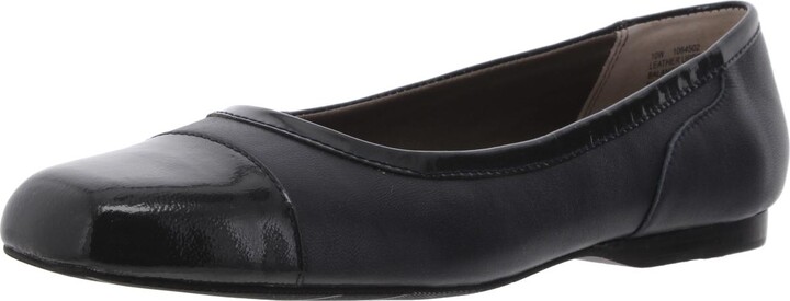 Array Madison Womens Leather Square Toe Ballet Flats - ShopStyle