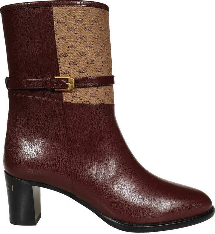 Gucci Leather Ankle Boots - ShopStyle