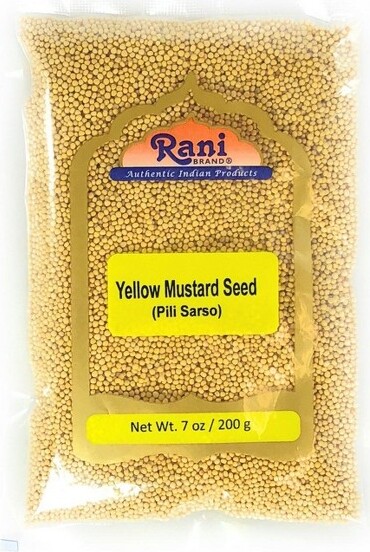 Rani Brand Authentic Indian Foods Yellow Mustard Seeds Whole - - Rani ...
