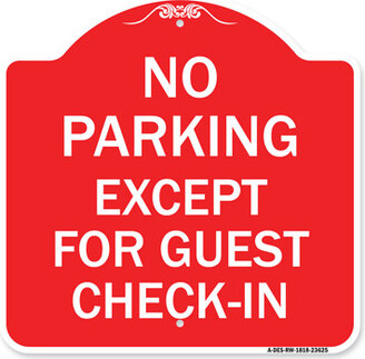 Signmission Designer Series Sign - No Parking, Except For Guest Check ...
