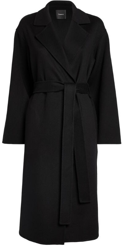Theory Wool-Cashmere Belted Coat - ShopStyle
