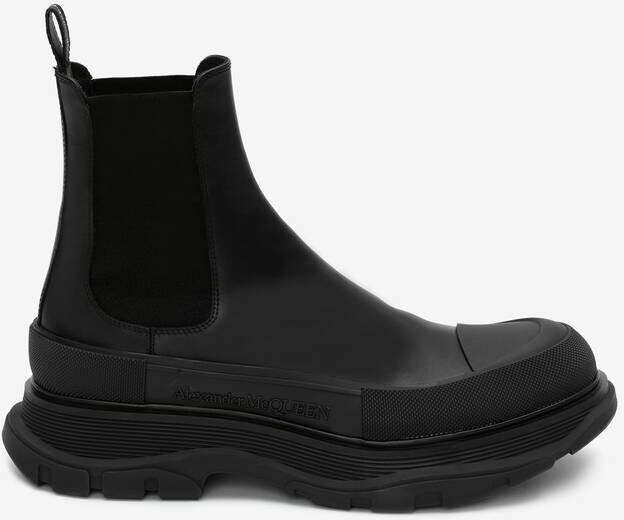 Alexander McQueen Men's Tread Slick Boot In Black/silver - ShopStyle