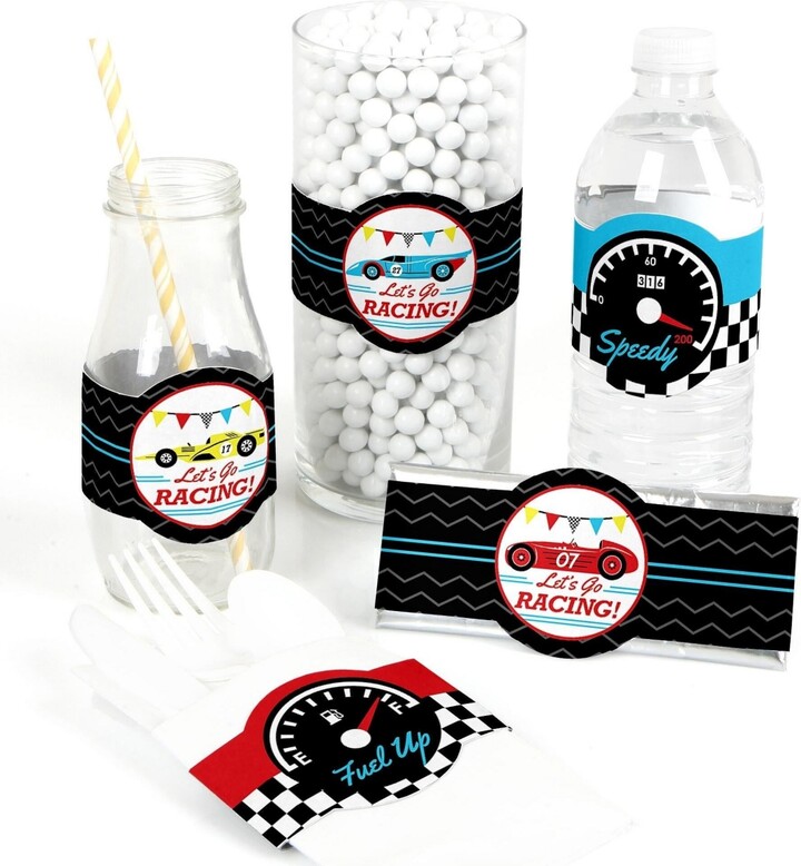 Big Dot Of Happiness Let's Go Racing - Racecar - Race Car Party Diy ...