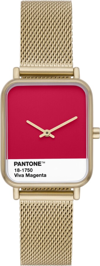 Skagen Women's Pantone X Ryle Two-Hand Gold Stainless Steel Watch ...