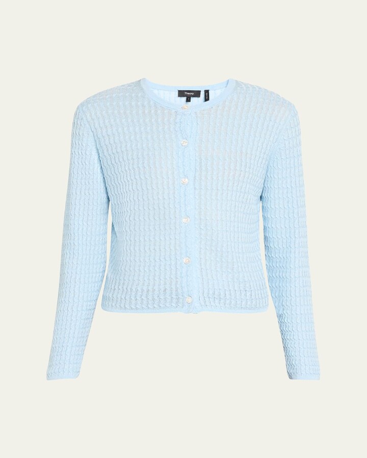 Theory Neo Sag Harbor Linen-Blend Cable-Knit Sweater - ShopStyle