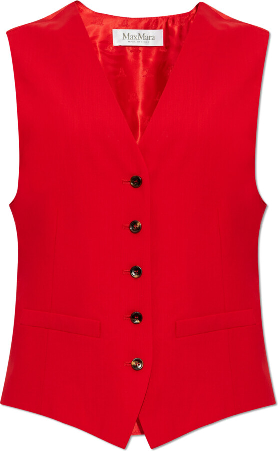 Max Mara Vest `Zuai`, , - Red - ShopStyle