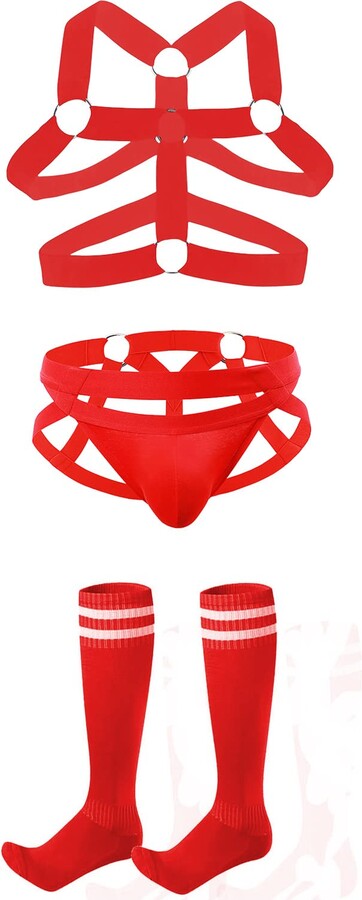 KAFANYA Men'S Jockstrap Sport Underwear Harness Straps Underwear Men ...