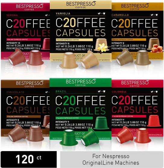 Bestpresso Coffee Variety Pack for Nespresso OriginalLine Machines ...