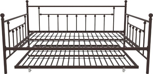 DHP Manila Metal Daybed and Trundle, Queen/Full Size, Bronze - ShopStyle