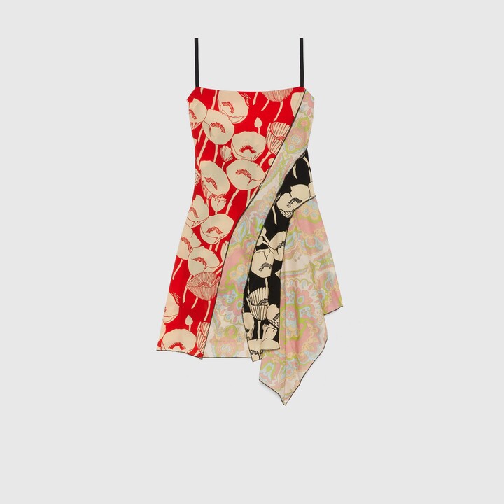 Gucci Patchwork mini dress - ShopStyle