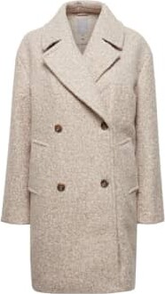 Fransa Three Quarter Length Coat In Limestone - ShopStyle
