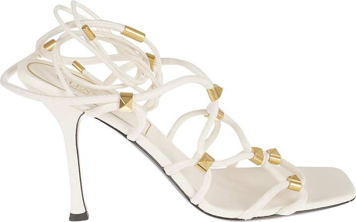 Valentino Garavani Rockstud Net Sandals - ShopStyle