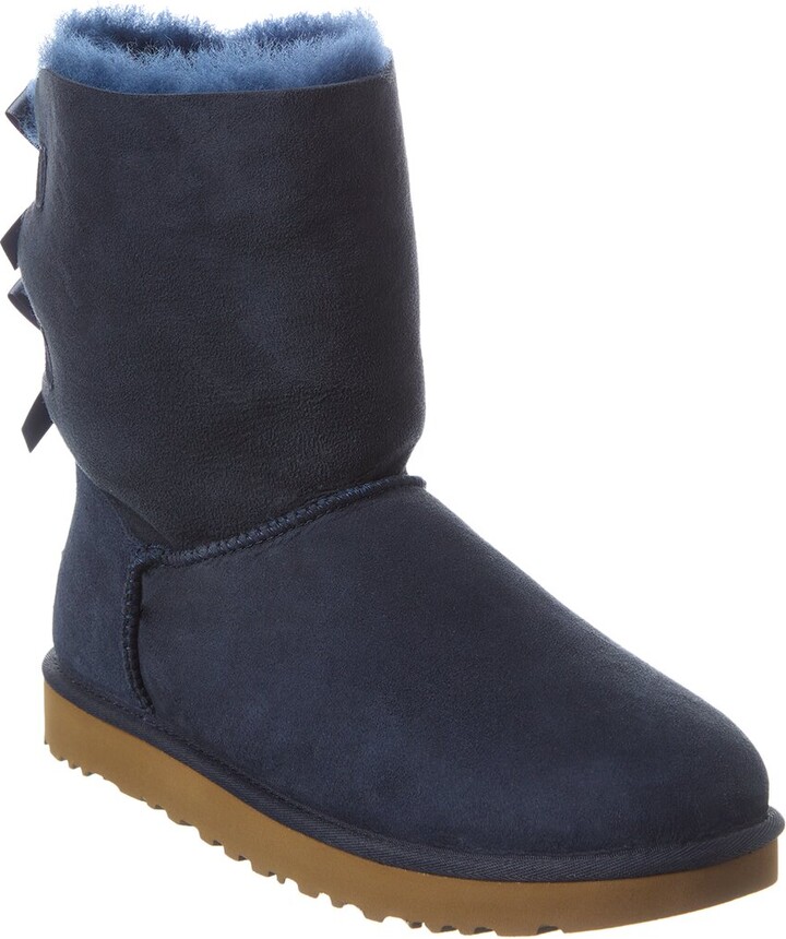 UGG Bailey Bow Ii Suede & Shearling Boot - ShopStyle