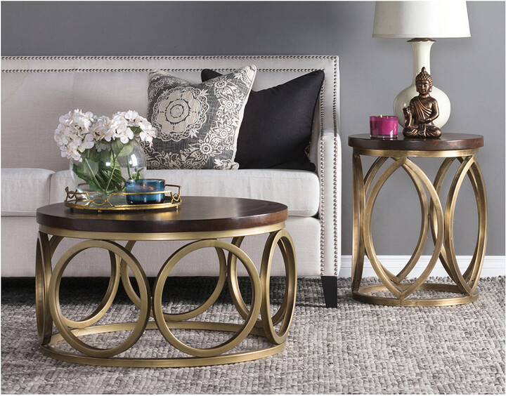 Classic Home By Kosas Home Gemma 32 Inch Round Coffee Table - ShopStyle