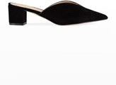 Allegra James Fiona Suede Slide Mules - ShopStyle