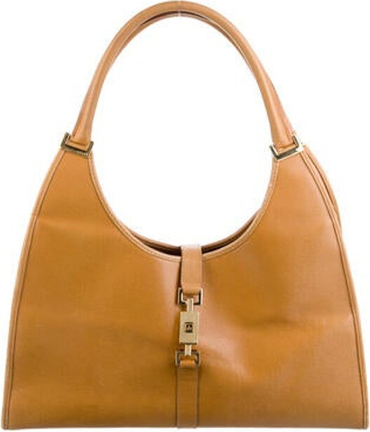 Gucci Leather Jackie Bardot Bag - ShopStyle