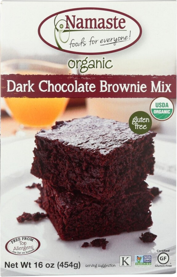 Namaste Foods - Brownie Mix Dark Ch Gluten Free - Case of 6-16 Oz ...