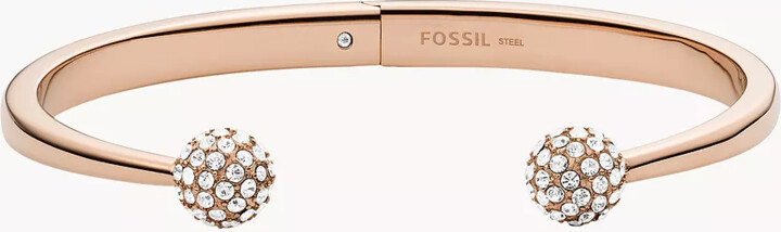 Fossil Outlet Rose Gold-Tone Stainless Steel Bracelet - Rose Gold-Tone ...