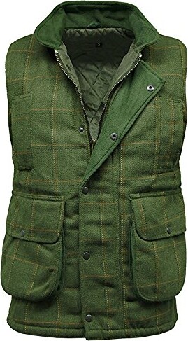 Stormkloth Men's Hereford Dark Tweed Gilet Bodywarmer Hunting Shooting ...