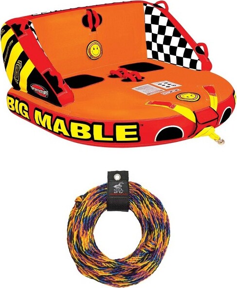 Kwik Tek SPORTSSTUFF 53-2213 Big Mable 2 Person Double Rider Lake ...