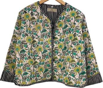 Behotribe & Nekewlam Jacket Cotton Quilted Reversable Floral - ShopStyle