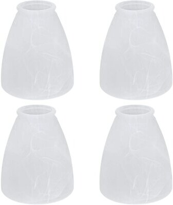 IMMORTAL 4.62" H Glass Empire Ceiling Fan Fitter Shade in White - ShopStyle