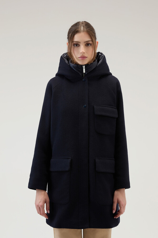 Woolrich 2-in-1 Sideline Parka in Manteco Recycled Wool Blend ...