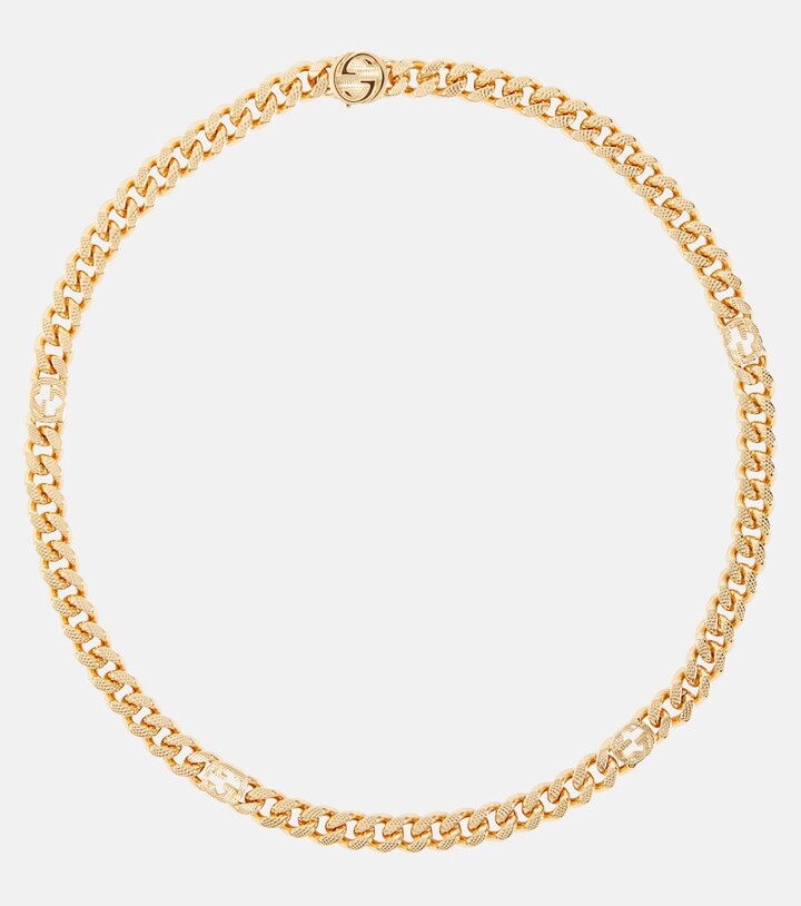 Gucci Interlocking G chain necklace - ShopStyle