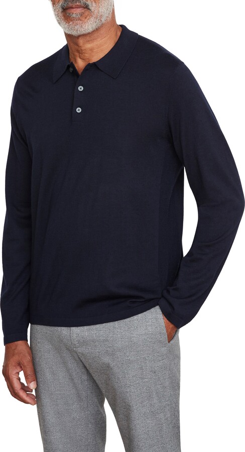 Vince Merino Wool Polo Sweater - ShopStyle