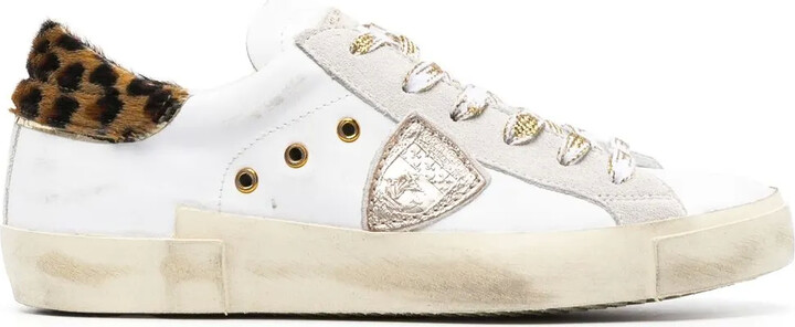 Philippe Model Paris Leopard-Print Heel-Counter Sneakers - ShopStyle