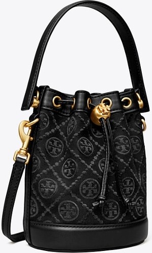 Tory Burch Mini T Monogram Bucket Bag - ShopStyle