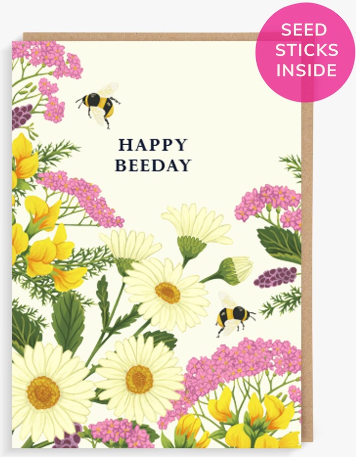 Cath Tate Cards Happy Beeday Birthday Seed Card - ShopStyle
