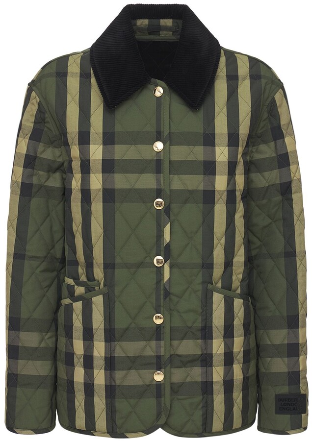 Burberry Dranefeld Check Quilted Jacket - ShopStyle