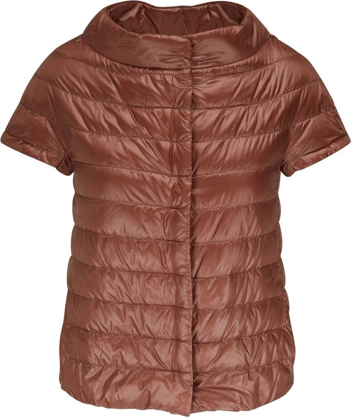 Herno Short-Sleeve Feather-Down Jacket - ShopStyle Down & Puffer Coats