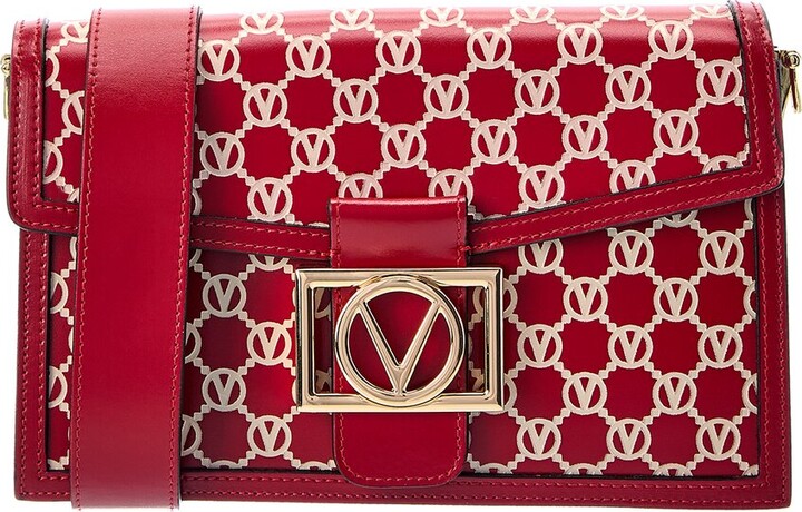 Valentino By Mario Valentino Mina Monogram Leather Crossbody - ShopStyle