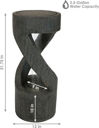 Sunnydaze Decor Sunnydaze Contemporary Double Helix Water Fountain with ...