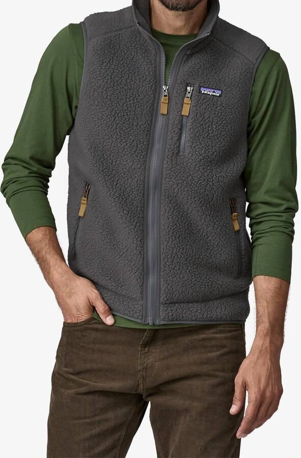 Patagonia Mmen's Retro Pile Fleece Vest In Forge Grey - ShopStyle