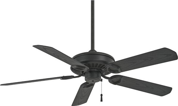 Minka Aire 54 Rustic Farmhouse Outdoor Ceiling Fan Textured Coal Wet ...