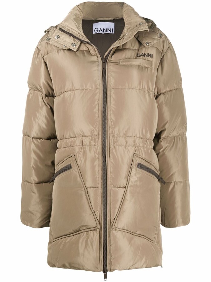 Ganni Oversize Midi Puffer Jacket - ShopStyle