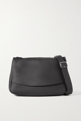 The Row Mail Textured-leather Shoulder Bag - Black - ShopStyle