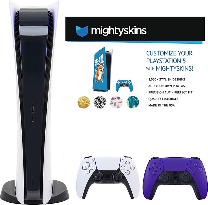 Sony PS5 Digital Console with Extra Purple Dualsense Controller and ...
