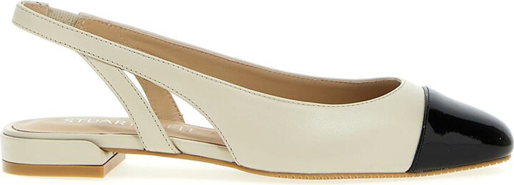 Stuart Weitzman Slick slingback ballet flats - ShopStyle