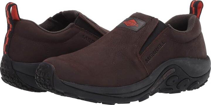 Merrell Work Jungle Moc Leather Slip Resistant (Espresso) Men's Shoes ...