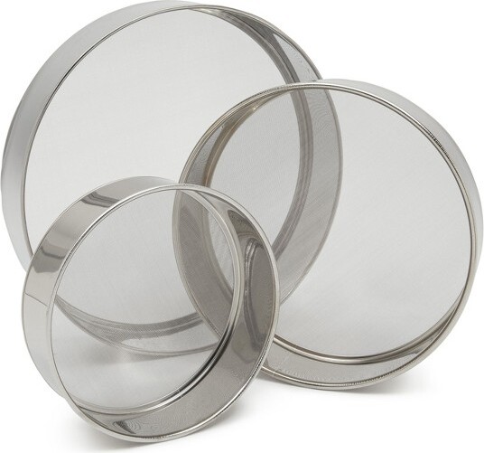 Juvale 3-Piece Fine Mesh Sieve Strainer Set, Stainless Steel ...