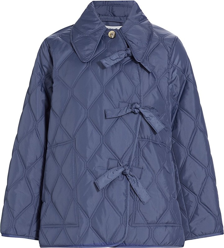 Ganni Ripstop Quilted Jacket - ShopStyle