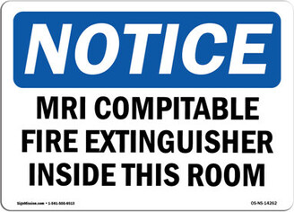 SignMission Mri Compatible Fire Extinguisher inside MRI Room Sign ...