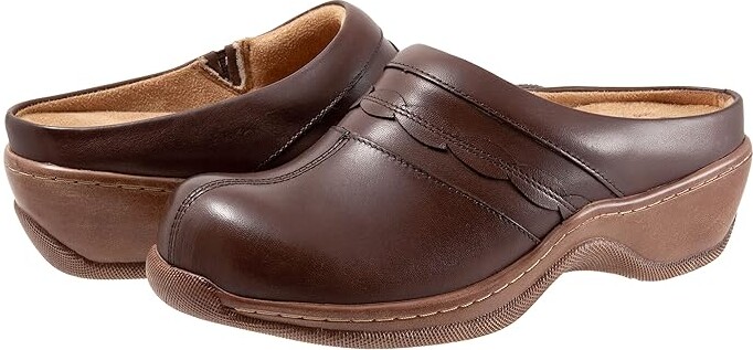 SoftWalk Amber (Dark Brown) Women's Shoes - ShopStyle Mules & Clogs