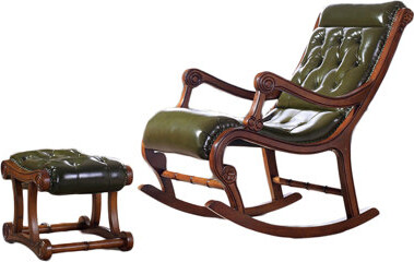 SUPROT American Solid Wood Casual Rocking Chair Solid Wood Rocking ...